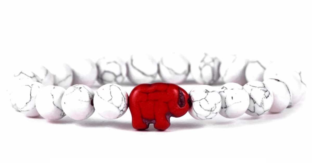 Fahlo Elephant White Howlite - WILDLANDS